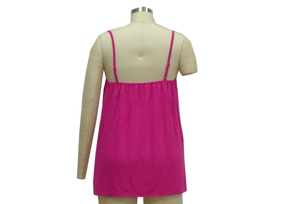 Ladies Short Nightgowns Slip Nightwear , Viscose Spandex Womens Casual Outfits Summer supplier