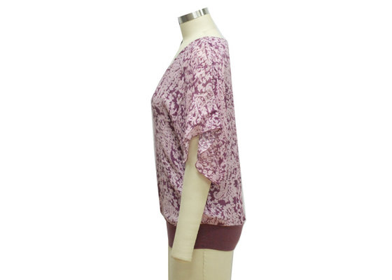 Fashionable Casual Ladies Wear Women'S Tee Shirts Short Lotus Leaf Clothing supplier