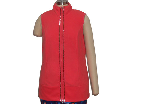 Trendy Beading Ladies Sleeveless Cardigan Waistcoats , Womens Sleeveless Vest Jacket supplier