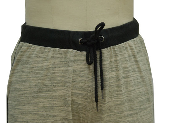 Plus Size Women'S French Terry Pants , Beige Womens Casual Sweatpants supplier