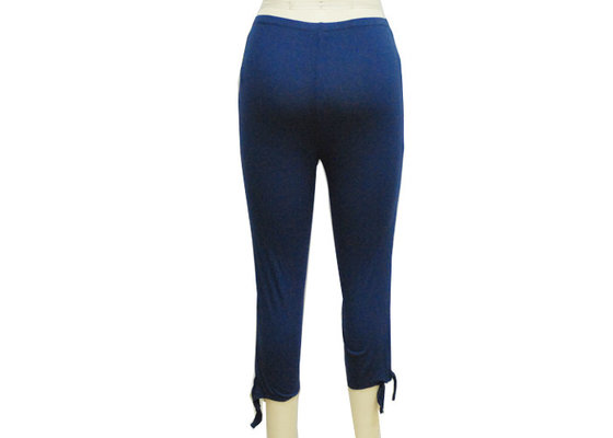 Breathable Women'S 3 4 Length Trousers , Ladies Loose Pants Butterfly Tie Wrap supplier
