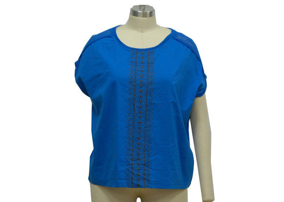 Ladies Casual Wear Raglan Short Sleeve  / Ladies  Softness T Shirt   drop-shoulder sleeve supplier