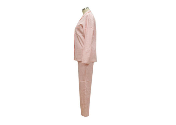 Lightweight Women'S Long Sleeve Cotton Pajama Sets , Womens Cotton Knit Pajamas supplier