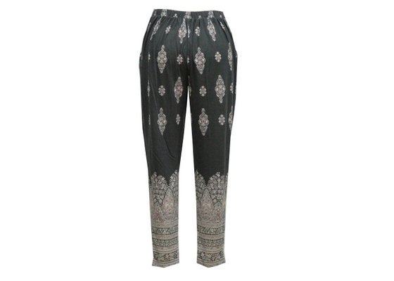 Rayon Polyester Melange Womens Elasticated Waist Trousers For The Elderly supplier