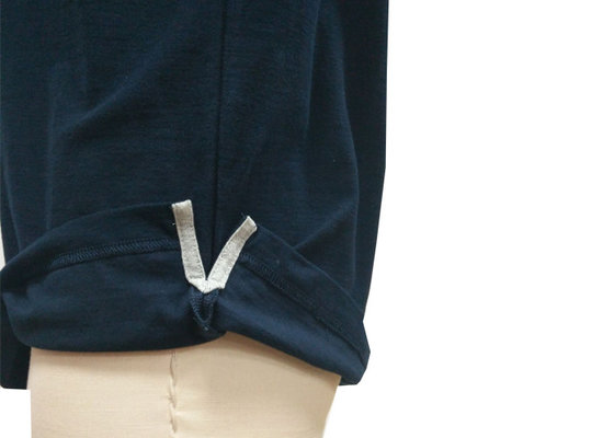 Soft Mens Pique Polo Shirts , Mens Long Sleeve Polo T Shirts With Flat Knit Collar supplier
