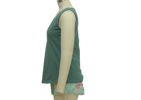 SleeveLess V Neck Ladies Loungewear Sets Jersey Womens Nightwear Sets supplier