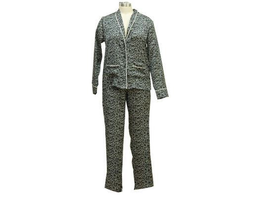 Fireworks Print Girls / Women'S Satin Pajama Sets , Tall Womens Pajamas Homestyle supplier