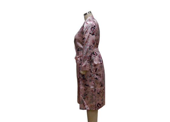 Fully Open Front Ladies Night Dresses Sleepwear Satin Women'S Hooded Bathrobe supplier