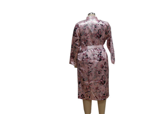Fully Open Front Ladies Night Dresses Sleepwear Satin Women'S Hooded Bathrobe supplier