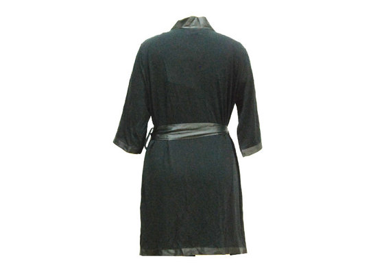 Pretty Black Women'S Winter Nightgowns , Warm Ladies Long Sleeve Nighties supplier