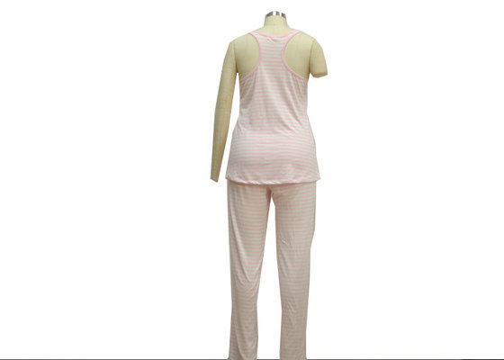 Pink Cute Women'S Petite Pajama Sets , Slim Fit Women'S Thermal Pajamas supplier