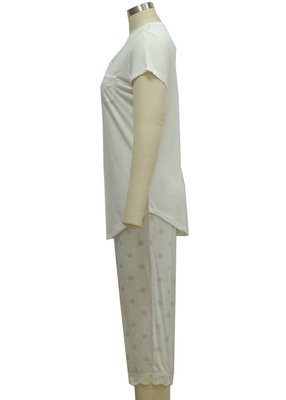 Solid Color Ladies Pajama Sets Womens Summer Sleepwear Customized Logo supplier