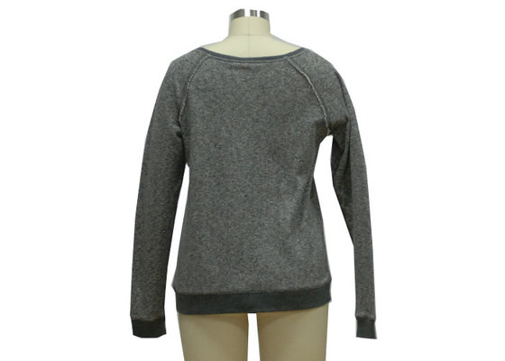 Lady Casual Sweatshirt , Long Sleeve Sweatshirt With Printing supplier