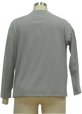 Custom Branded Shirt V-neckline Front Lace Mesh Melange Fabric Normal Size Blend Fabric supplier