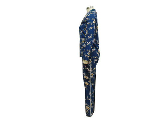 Fashion Printed Womens Matching Loungewear , Comfy Ladies Casual Loungewear supplier