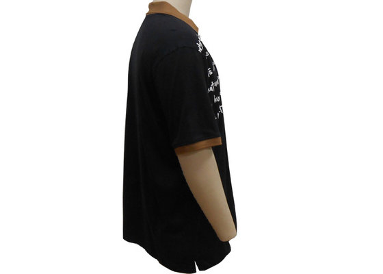 Maroon Mens Cotton Polo Shirts , Mens Polo Crew Neck T Shirts With Plastic Buttons supplier