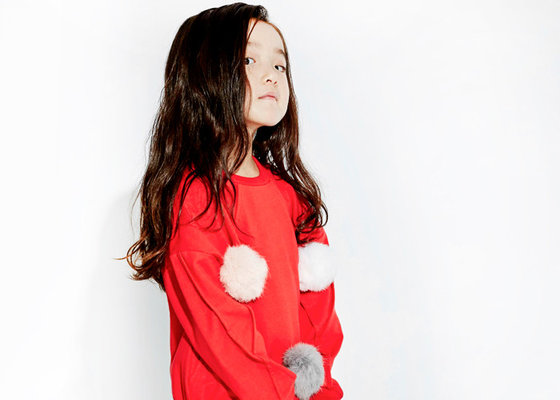 Round Neck Girls Size 7 Clothes , Little Girls Long Sleeve Shirts With Venonat Sweater supplier