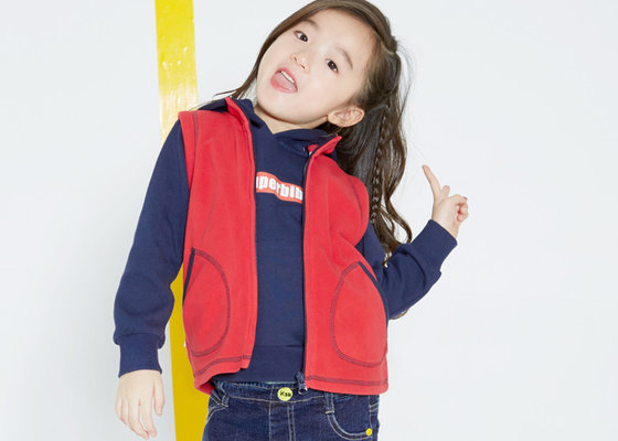 Beautiful Kids Girls Clothes Hidden Zipper Girls Polar Fleece Vest 100% Polyester supplier