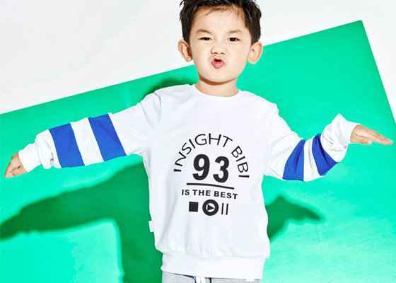 Comfy Kids Boys Clothes Softer French Terry Sweater With Water Printing supplier