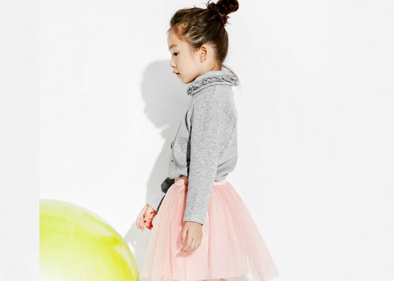 Crew Neck  Girls Size 10 Clothes , Girls Pullover Sweatshirt Double Layer Collar supplier