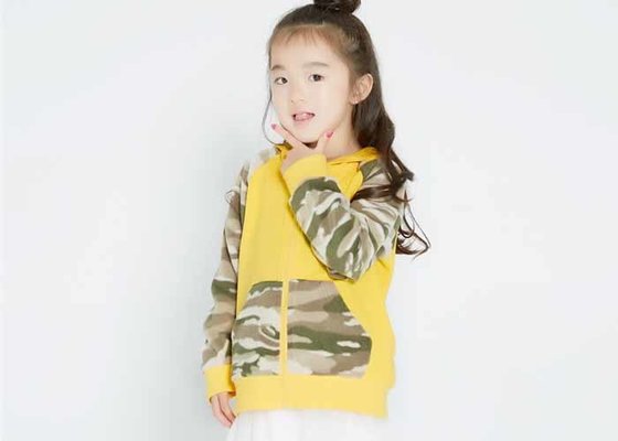 Colorful Kids Girls Clothes Kids Hooded Jacket With Dinosaur Angle Kangaroo Pocket supplier
