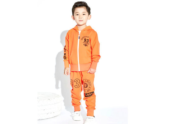 Casual Kids Boys Clothes Boys Sports Wear Sets Fully Zipper With Long Length Pants supplier