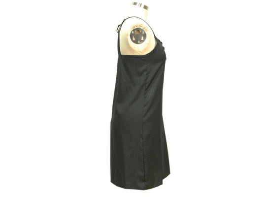 Jacquard Ladies Night Dresses Sleepwear Woman Black Satin Cami Dress Eco Friendly supplier