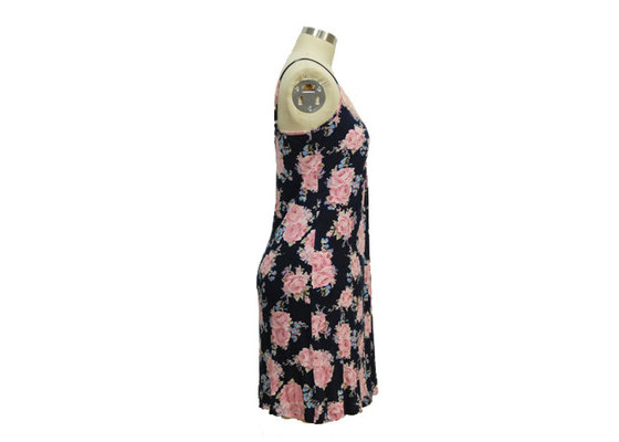 Pretty Womens Summer Nightgowns , Floral Slip Dress 95% Viscose Anti Pilling supplier