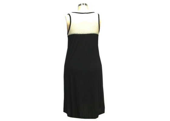 Cosy Ladies Night Dresses Sleepwear Jersey Sleeveless Dress Lace Contast Binding supplier