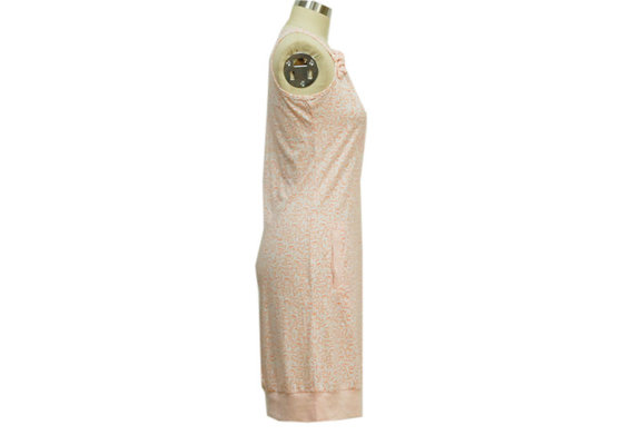 Patched Embroider Ladies Night Dresses Sleepwear Cami Maxi Dress Water Printing supplier