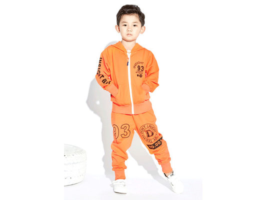 Casual Kids Boys Clothes Boys Sports Wear Sets Fully Zipper With Long Length Pants supplier
