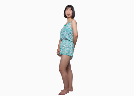 100% Polyesrter Women'S Casual Jumpsuit Custom Harness Top With Short Pant supplier