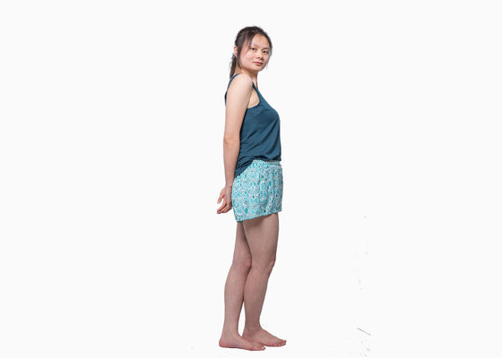Athletic Workout Ladies Casual Pants Elegant Short Pants Printing Quick Dry supplier