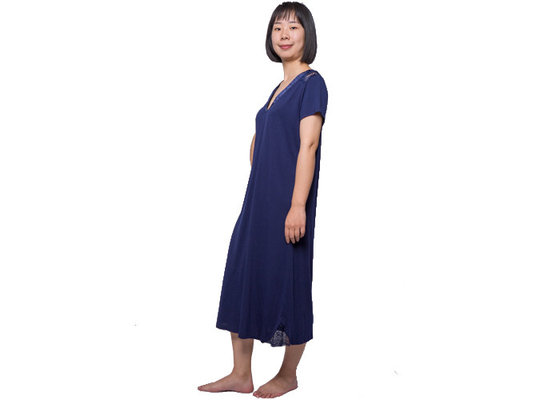 Romantic Ladies Night Dresses Sleepwear , Short Sleeve Summer Pjs For Ladies supplier