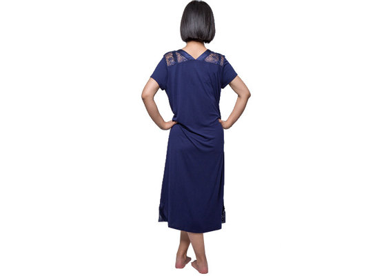 Romantic Ladies Night Dresses Sleepwear , Short Sleeve Summer Pjs For Ladies supplier
