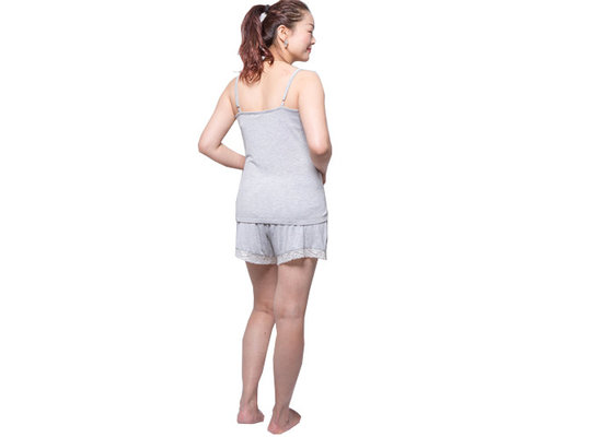 Short Loungewear Set Super Soft Womens Summer Nightwear Lace Decoration supplier