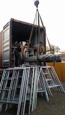 Walk through Frame Scaffolding customized as requied with caster wheel