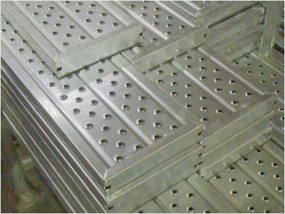 Punching scaffolding steel plank catwalk  toeboard Transomsmetal ladder with hook or without
