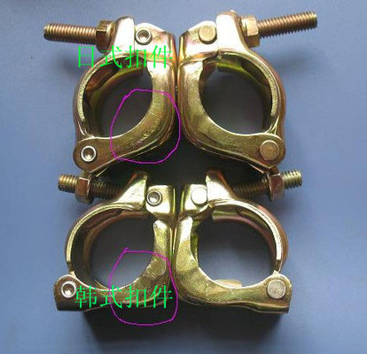 Casted Iron  Galvanized Double pressed Stamping Scaffolding Pipe Clamp swivel 48.3mm drop forged