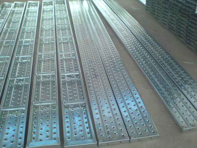 Solid and durable scaffolding steel plank catwalk metal ladder with hook or without