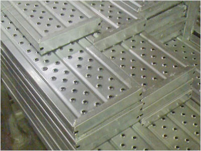 Punching scaffolding steel plank catwalk  toeboard Transomsmetal ladder with hook or without
