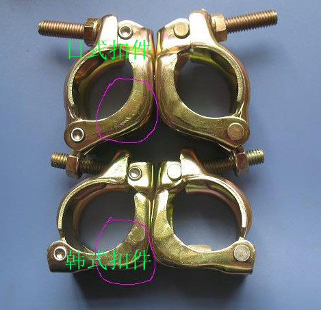 Casted Iron  Galvanized Double pressed Stamping Scaffolding Pipe Clamp swivel 48.3mm drop forged