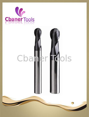 Super Quality HRC45 tungsten carbide 2Flutes ball nose end mills