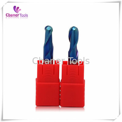 HRC65 Blue Nano Coating End Mill for hardened metal