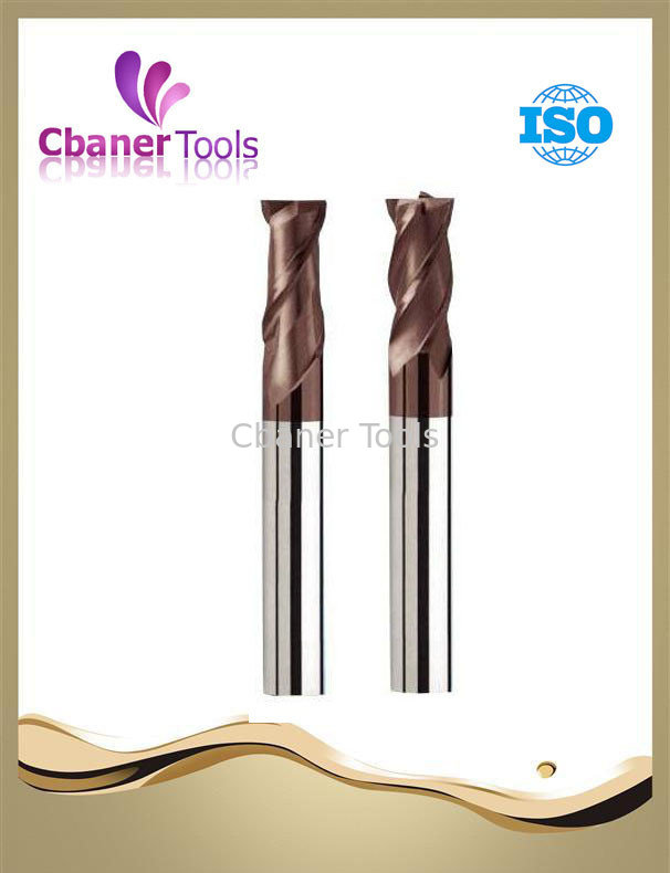 China low price HRC55 TiSiN coating Carbide square milling cutter for mould steel