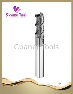 HRC45 3 Flutes Carbide Square End Mills With TiAlN Coating
