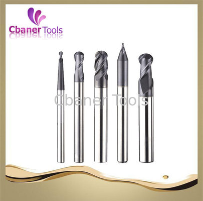 Hot Sale High Speed HRC60 2Flutes carbide ball nose metal end mills