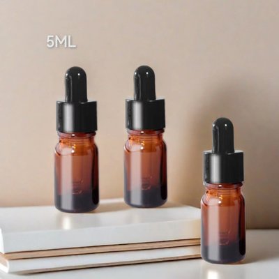 5ml Glass Bottle With Dropper , Dropper Bottle 5ml For Essential Oils / CBD oils Package