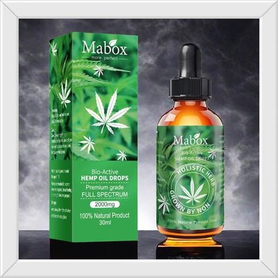 Custom Paper Box for CBD Oil Package , Laser Holographic Printing Free Design Service