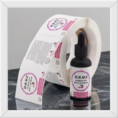 Custom Sticker HS-100 Customizable Design with HS-100 Code and Rectangle Label Corner